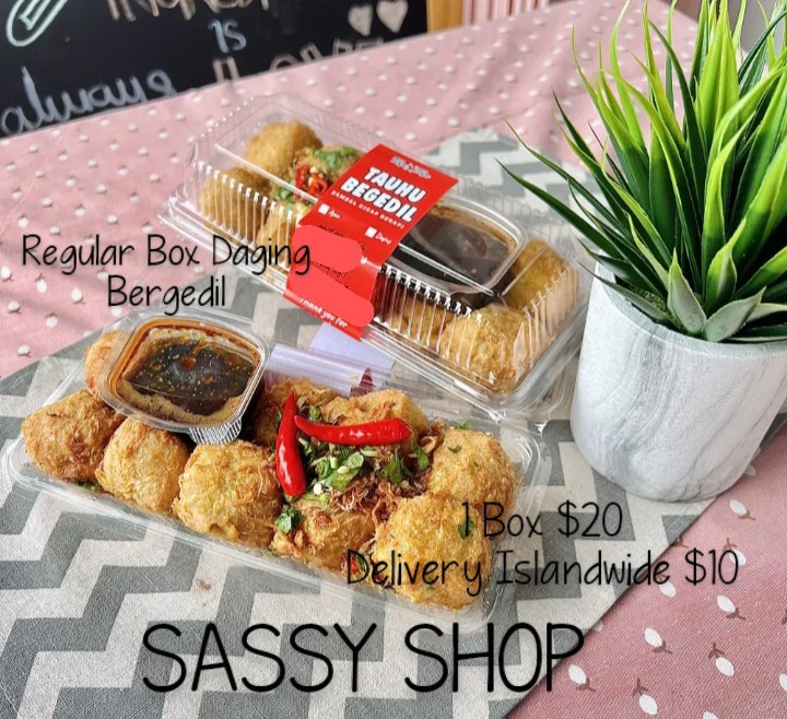 Daging Tahu Bergedil REGULAR BOX, Food & Drinks, Local Eats on Carousell