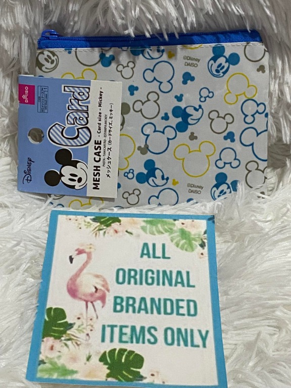 DAISO JAPAN Disney Mickey Mouse BLUE MESH CASE CARD CASE POUCH, Women's ...