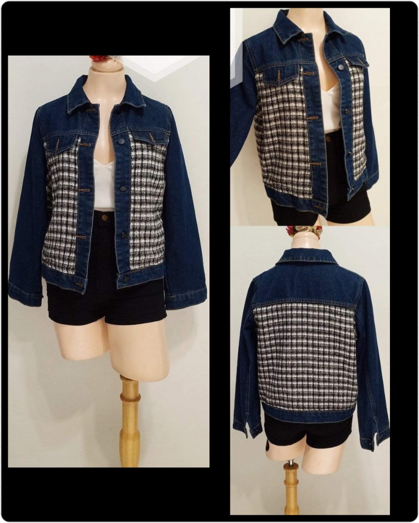 DENIM TWEED JACKET, Women's Fashion, Coats, Jackets and Outerwear on ...