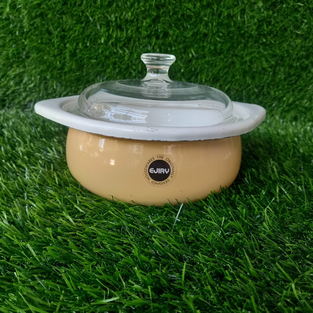 EJIRY Mini Enamel Casserole, Furniture & Home Living, Kitchenware ...