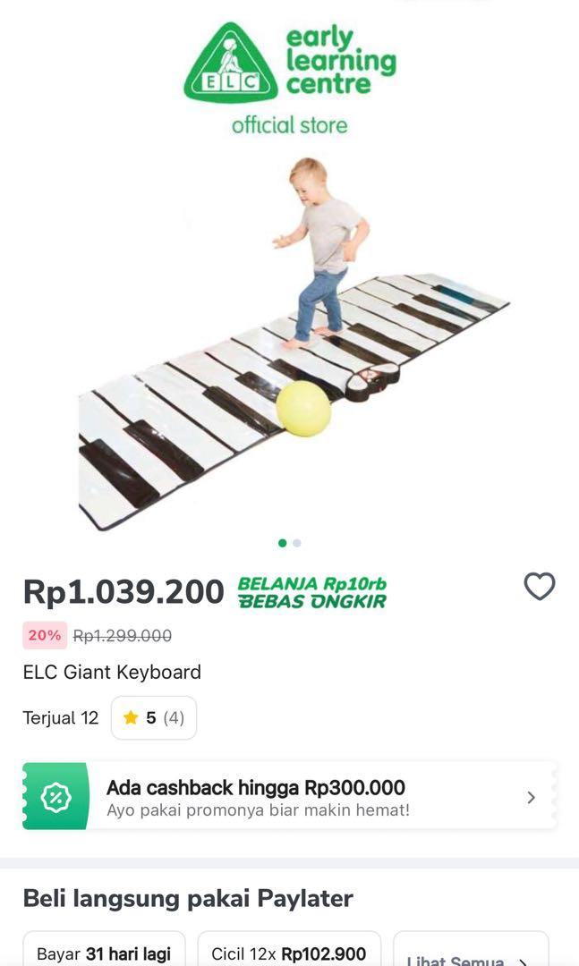 ELC giant keyboard, Toys & Collectibles, Mainan di Carousell