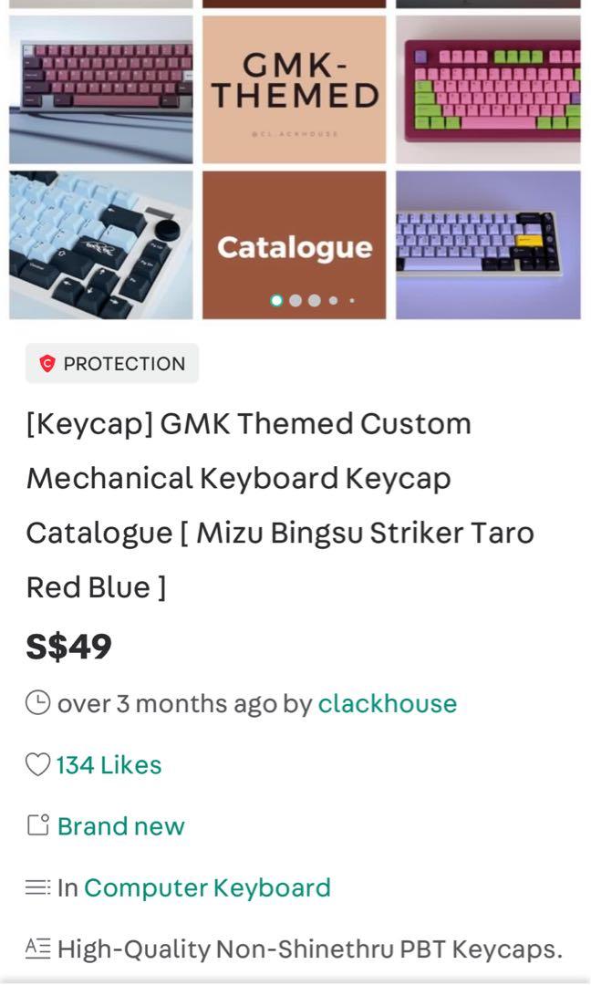 Fake blue striker keycaps from clack house, Computers & Tech, Parts ...
