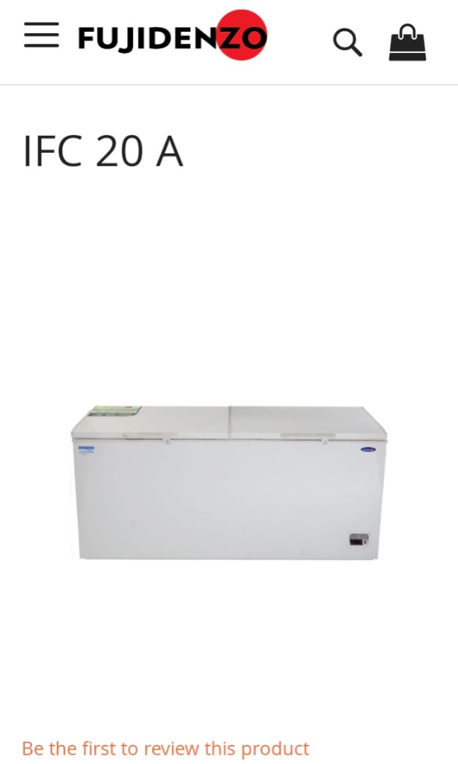 FUJIDENZO 20 cu. ft. Solid Top Chest Freezer 2-door, TV & Home ...
