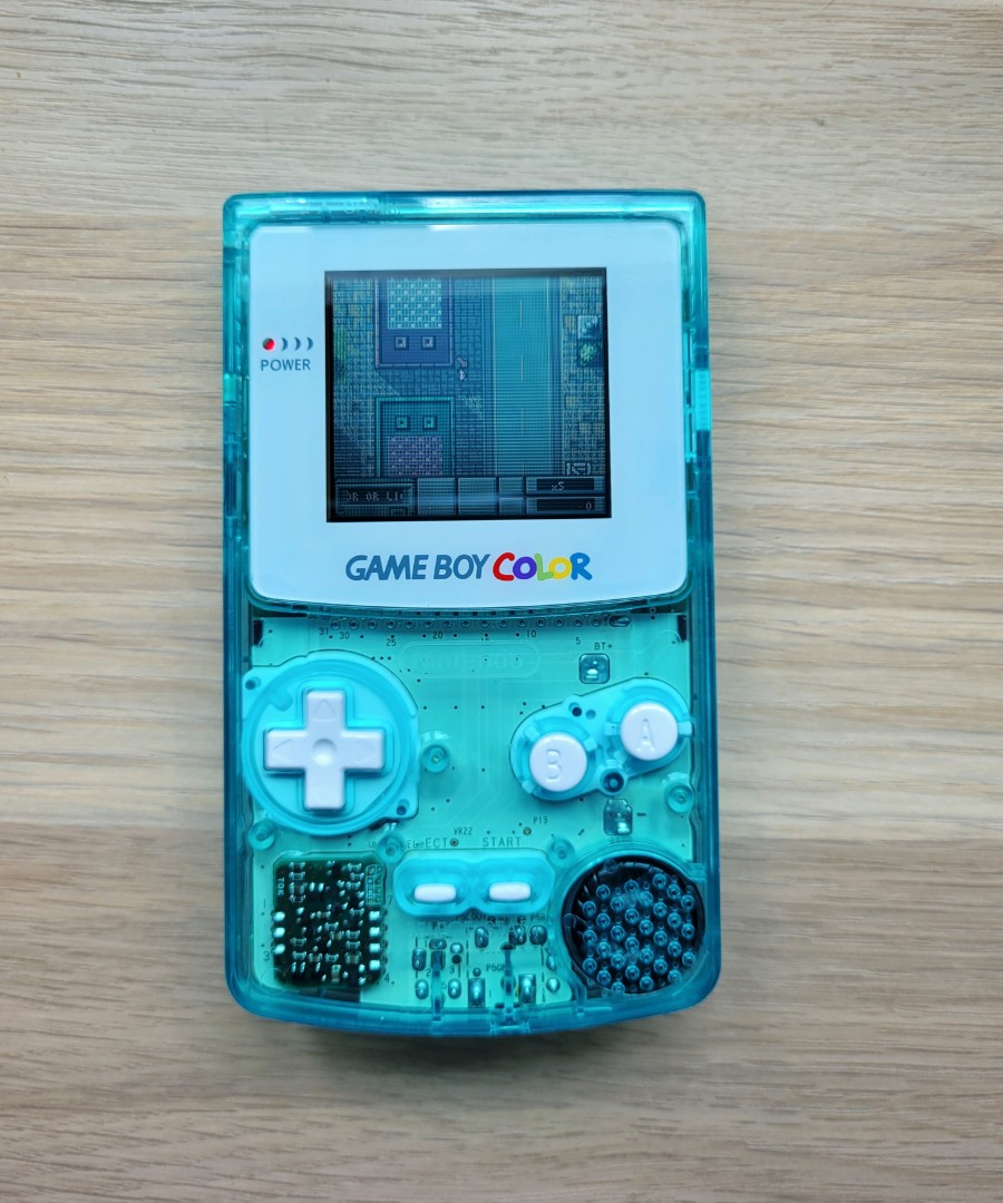 Gameboy Color Ice Blue Nintendo Game Boy GBC, Video Gaming, Video Game ...