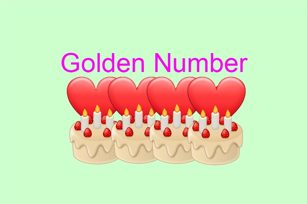 Golden Number Auspicious Number Fortune Number Blessed Number Golden ...