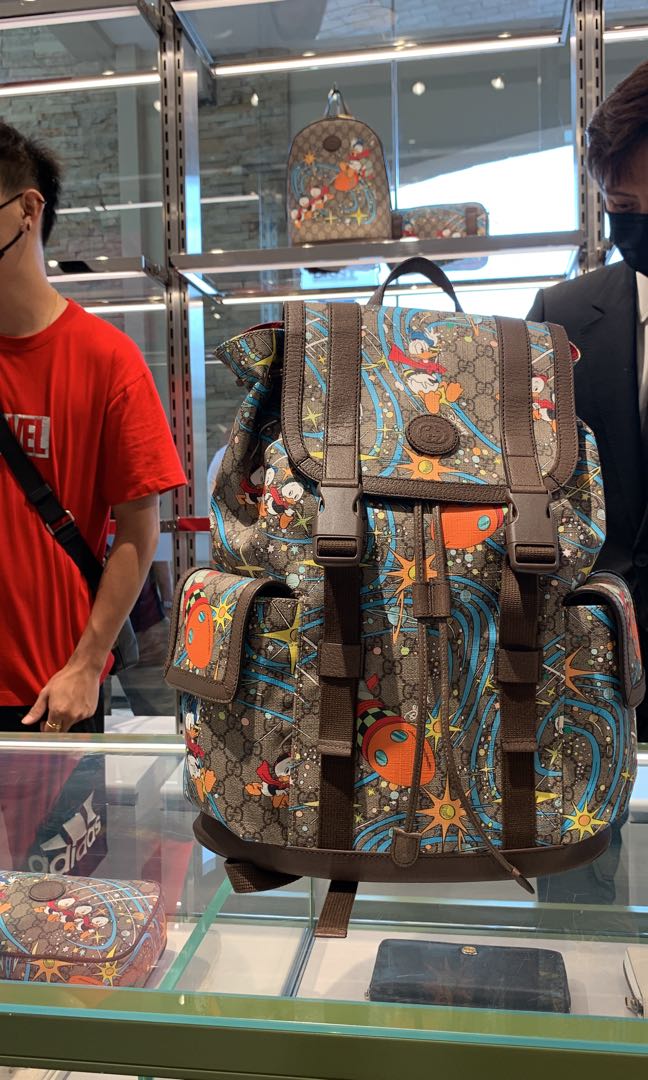GUCCI LARGE DONALD DUCK BACKPACK, Luxury, Bags & Wallets on Carousell
