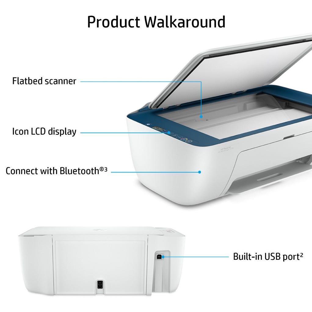 HP Deskjet 3-in-1 Wireless Printer + FREE Stool and A4 Paper, Computers ...