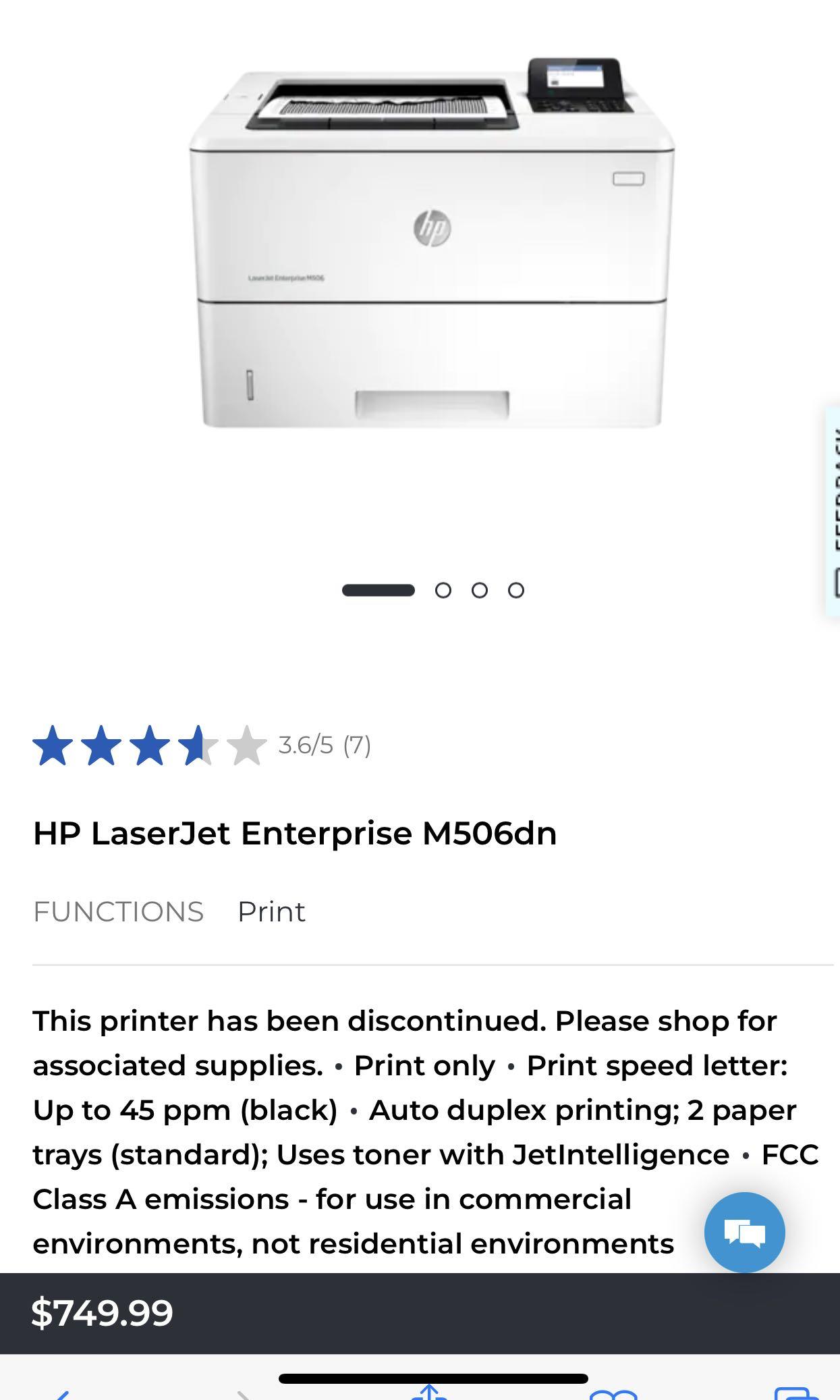 HP Laser Enterprise M506dn printer, Computers & Tech, Printers ...