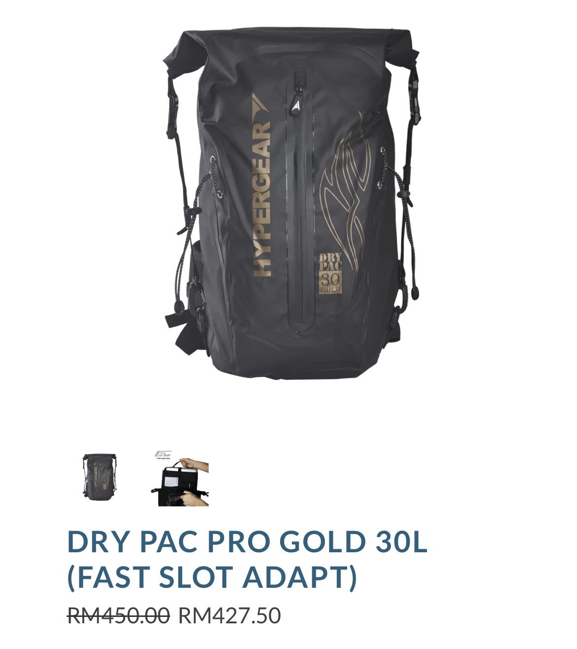 HyperGear Dry Bag 30L, Men's Fashion, Bags, Backpacks on Carousell