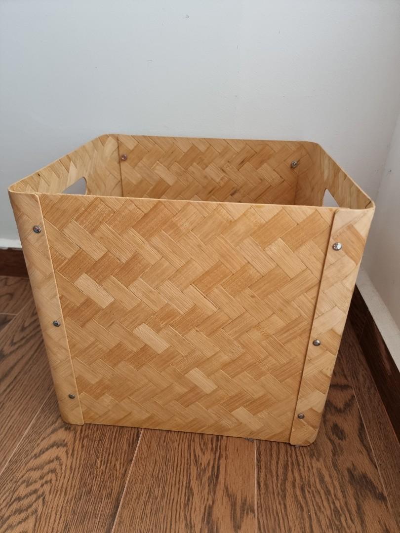 IKEA Bullig bamboo storage box, Furniture & Home Living, Home ...