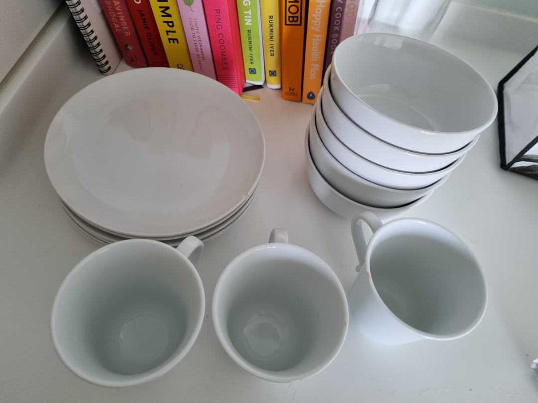 Ikea plates, bowls and mugs start up kit, Furniture & Home Living ...