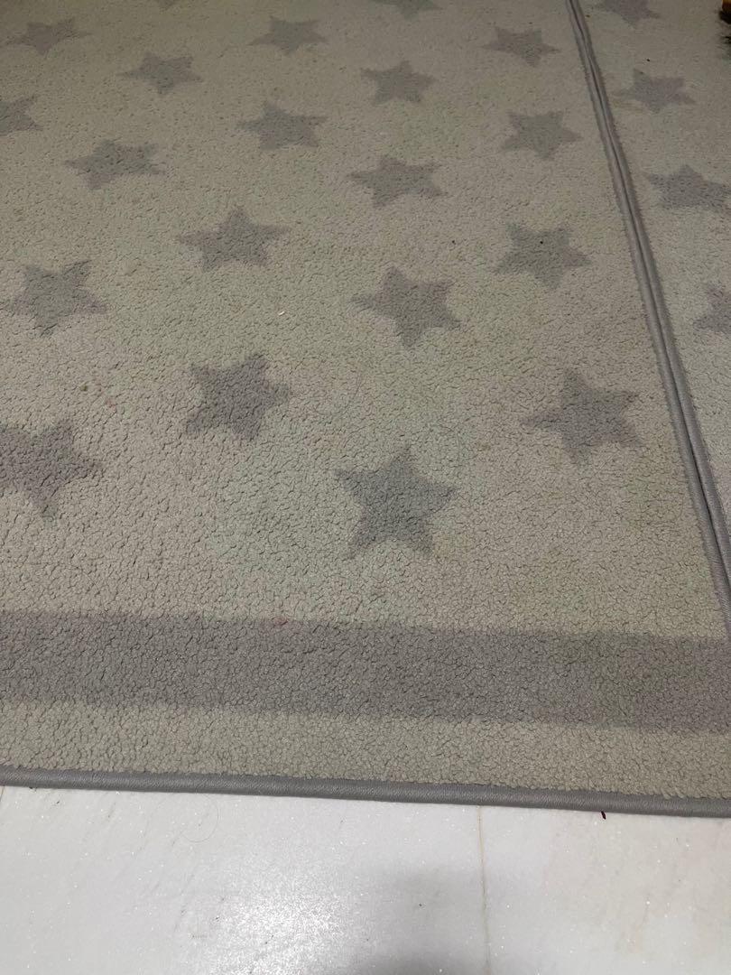 Ikea Star Grey Rug, Furniture & Home Living, Home Decor, Carpets, Mats ...