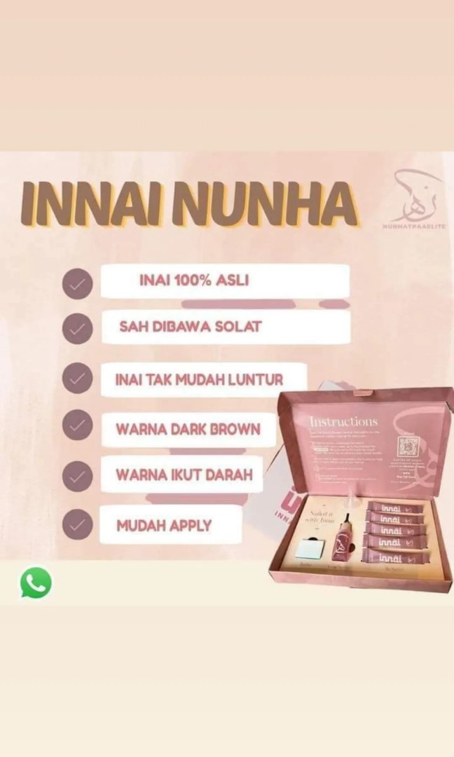 Inai Nunha by Neelofa, Beauty & Personal Care, Hands & Nails on Carousell