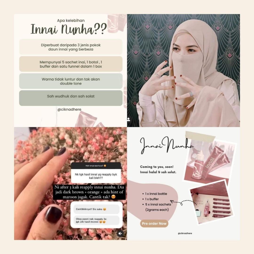Inai Nunha by Neelofa, Beauty & Personal Care, Hands & Nails on Carousell