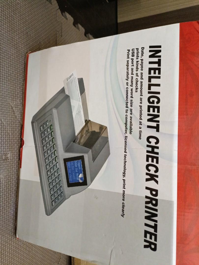 Intelligent cheque printer, Computers & Tech, Office & Business ...