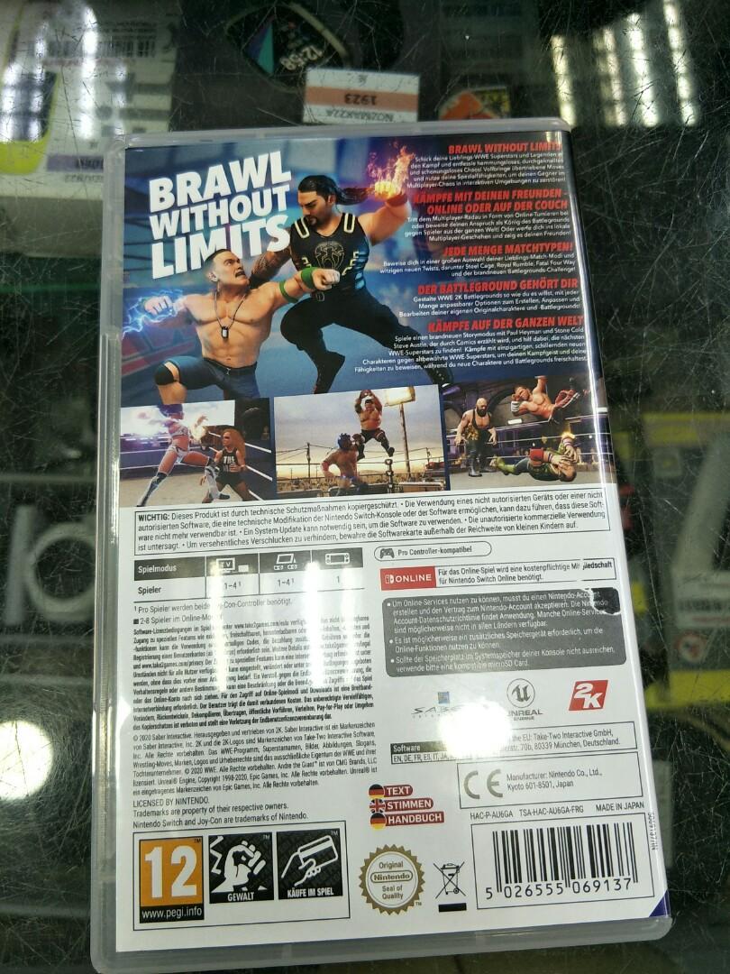 JE-Nintendo Switch WWE 2K Battleground, Video Gaming, Video Games ...