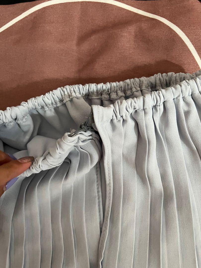 Lettuce Tube Top with zipper - Sky Blue, Women's Fashion, Tops, Others ...