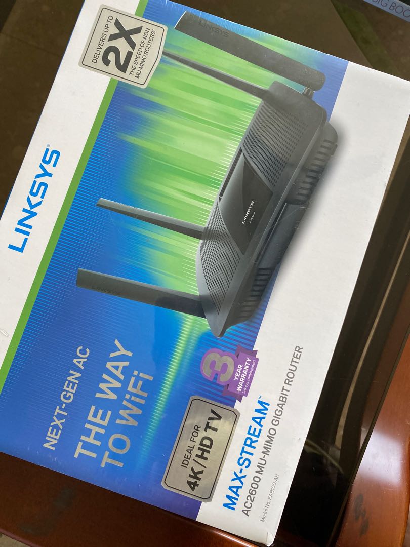 Linksys router Maxstream AC2600, Computers & Tech, Parts & Accessories ...