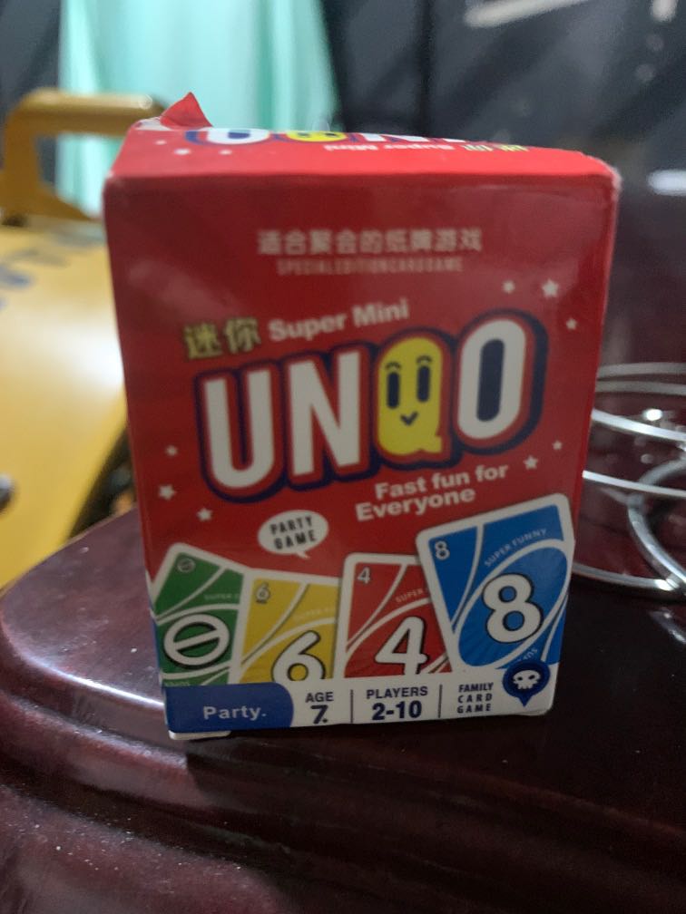 mini uno card, Hobbies & Toys, Toys & Games on Carousell