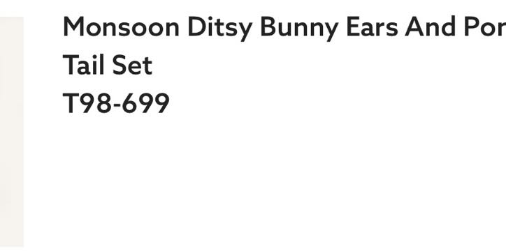 Monsoon bunny prop, Babies & Kids, Babies & Kids Fashion on Carousell