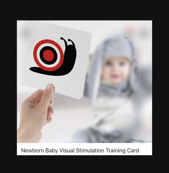 Newborn Baby Visual Stimulation Training Card Early Learning ...