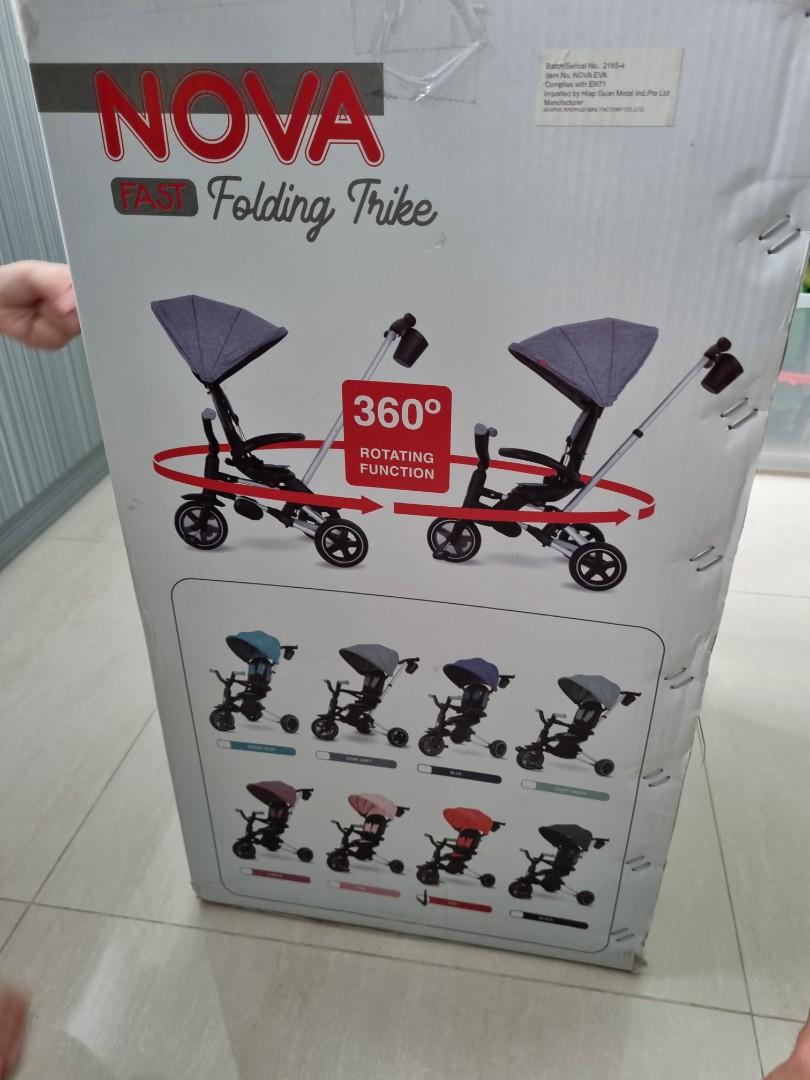 Nova Q Play Folding Trike, Babies & Kids, Going Out, Strollers on Carousell