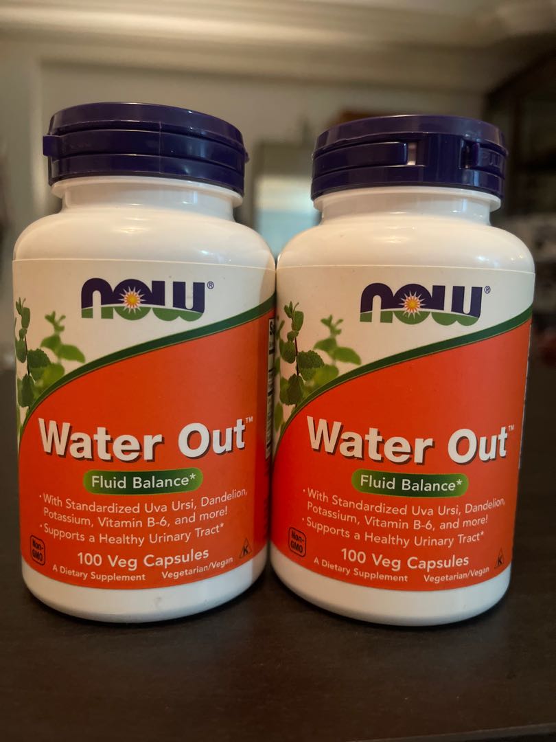 NOW nutrition Water Out Vegetable capsules, Health & Nutrition, Health ...