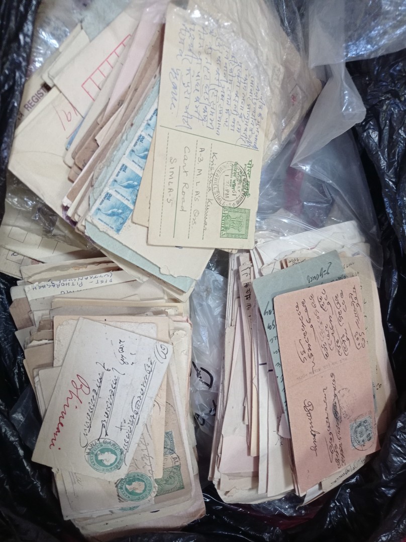 Old British India and Republic stamp postal covers envelopes ...