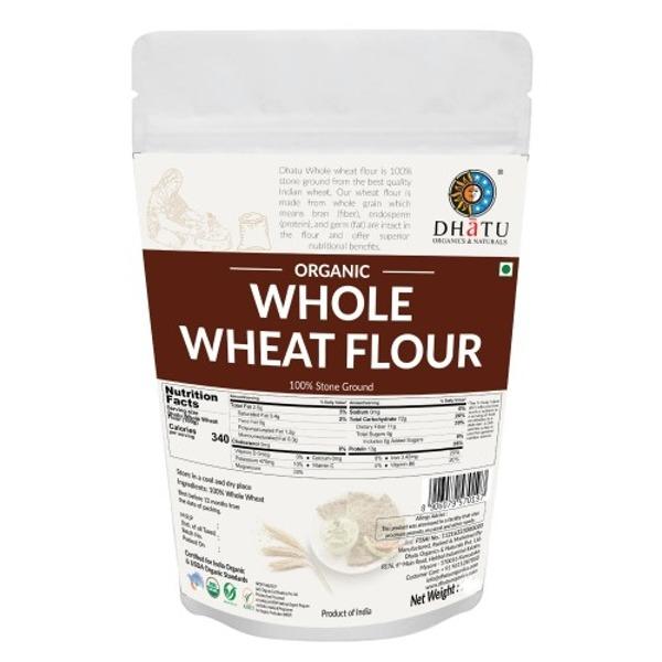 Organic Whole Wheat Flour 5Kg | Bread flour | Atta |Cold Milled stone ...