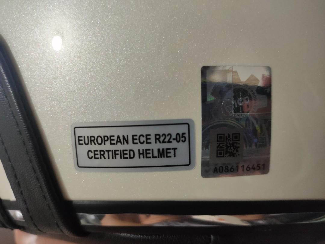 Original SMK Retro Jet / El Dorado Full-Face Helmet (Ruby Castel Helmet ...