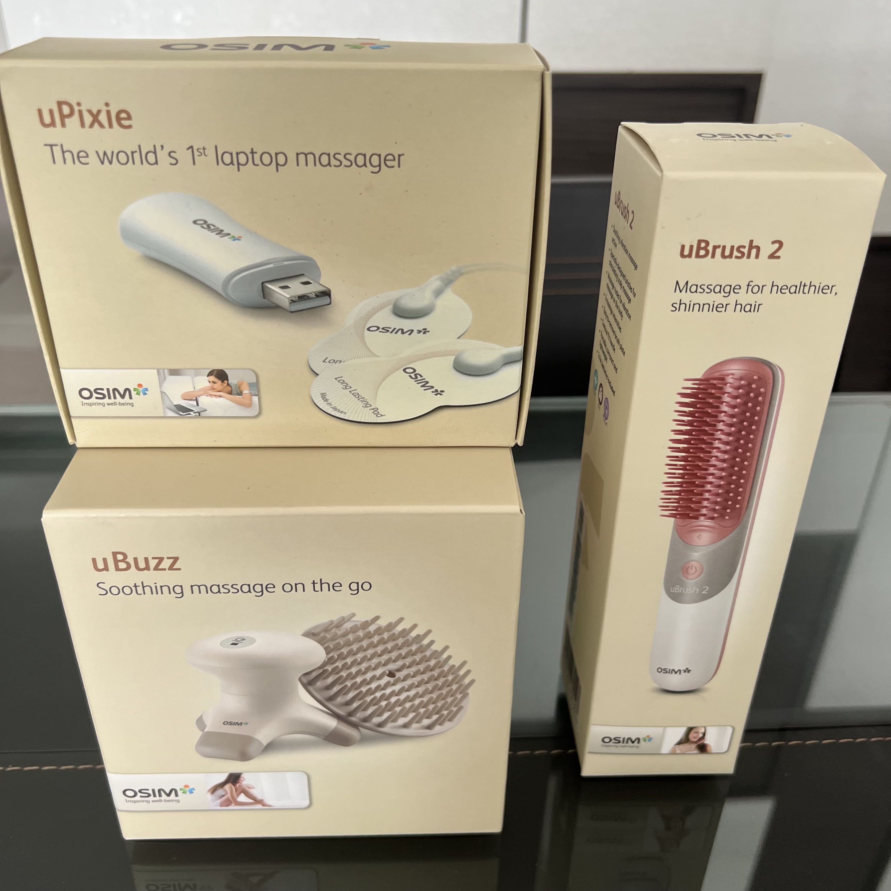 Osim uBrush 2, uBuzz and uPixie (Each $35), Health & Nutrition, Massage ...