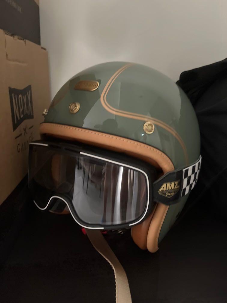Penguin Helmet XL half face retro helmet, Motorcycles, Motorcycle ...