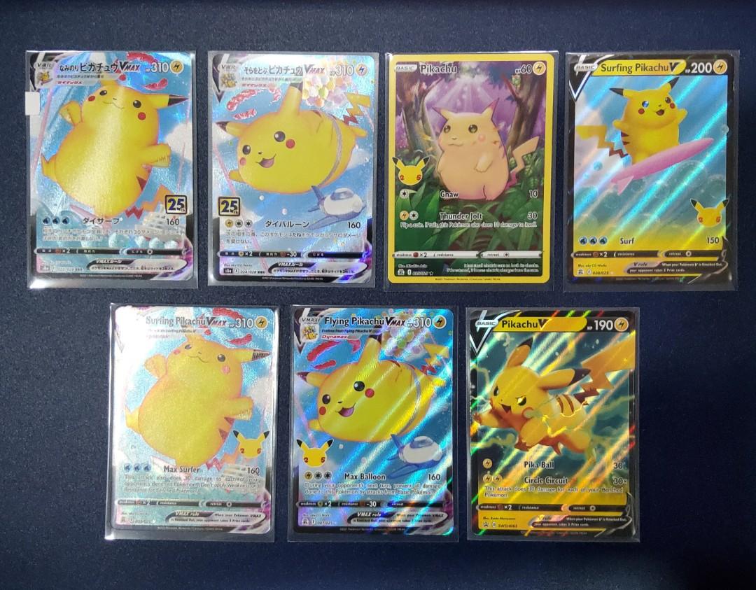 Pikachu Evolution Line (Pichu / Pikachu / Raichu) Eng and Jap Cards ...