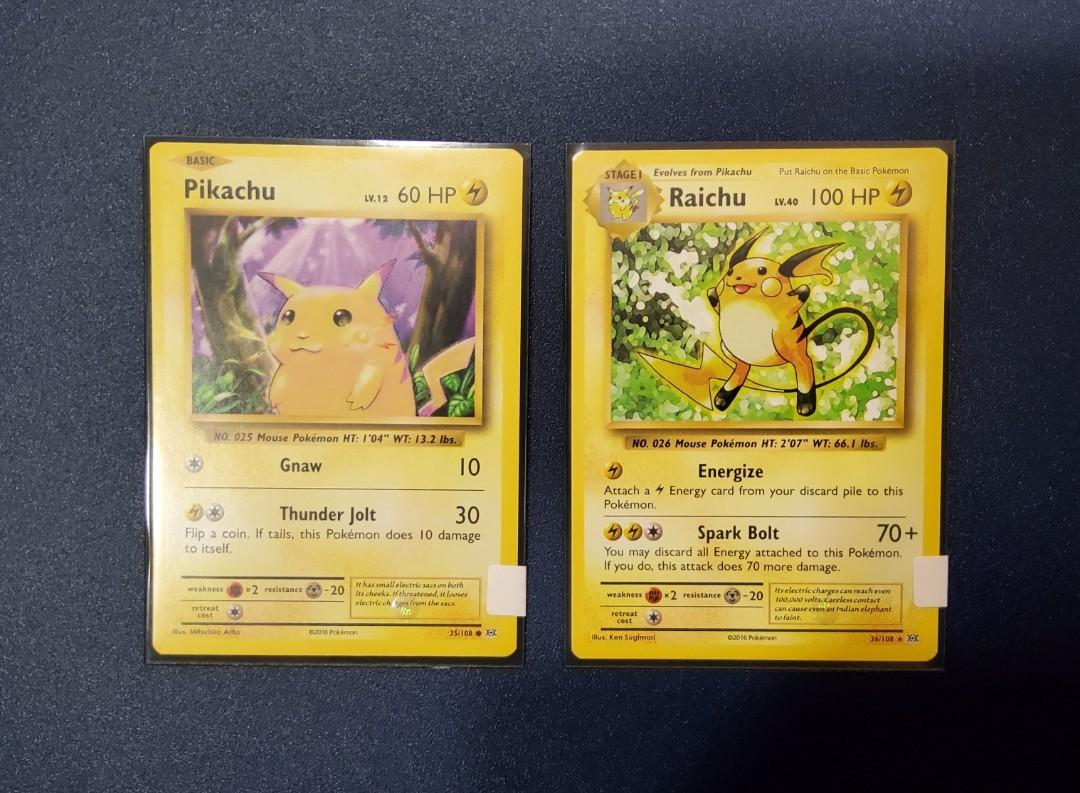 Pikachu Evolution Line (Pichu / Pikachu / Raichu) Eng and Jap Cards ...