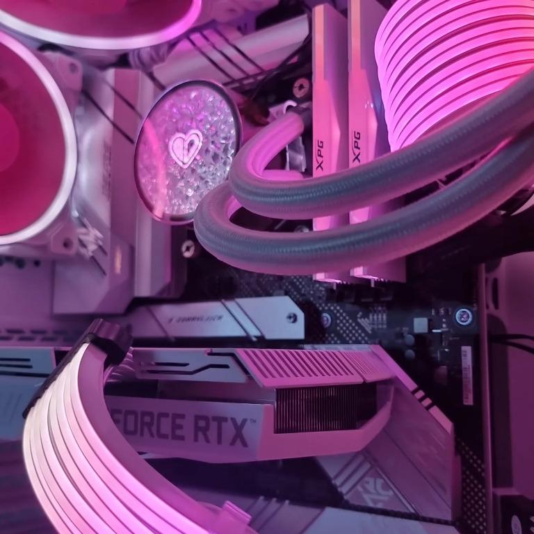 Pink Custom Gaming PC AMD Ryzen 5 5600X RTX 3060 Ti White, Computers ...