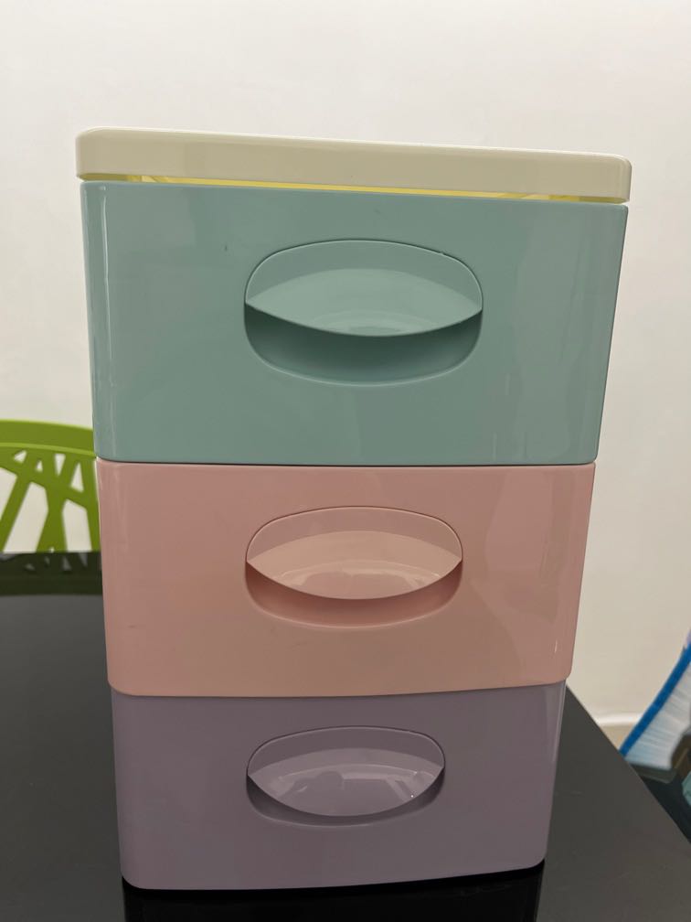 Plastic 3 tier Drawers, Furniture & Home Living, Home Improvement ...