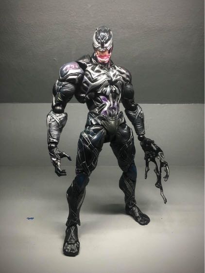 Play Arts Kai Bootleg: Marvel Variant Venom Action Figure (WYSIWYG ...