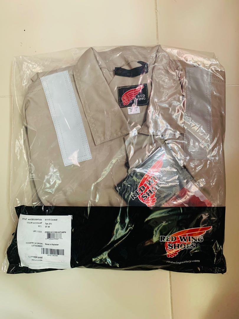 Red Wing Coverall - Brand New (Size 38), Men's Fashion, Tops & Sets ...