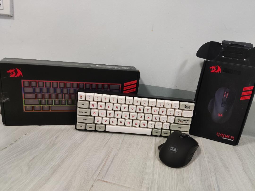 redragon lakshmi keyboard x mario xda keycaps x gaming mouse, Computers ...