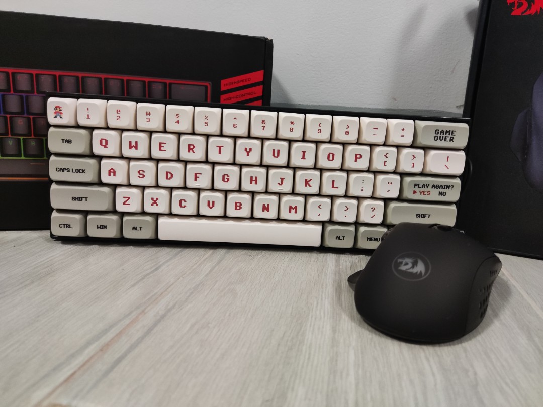 redragon lakshmi keyboard x mario xda keycaps x gaming mouse, Computers ...