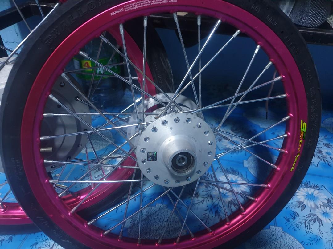 Rim set for aerox v2, Motorbikes, Motorbike Parts & Accessories, Tires ...