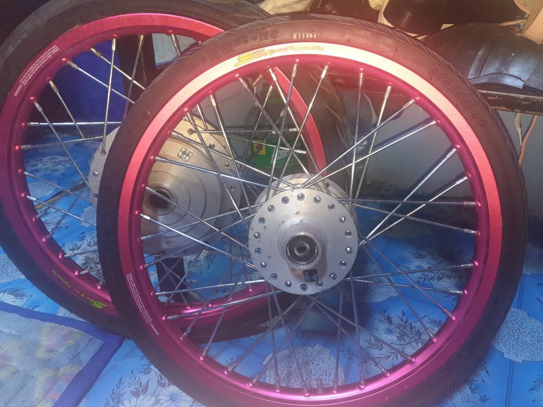 Rim set for aerox v2, Motorbikes, Motorbike Parts & Accessories, Tires ...