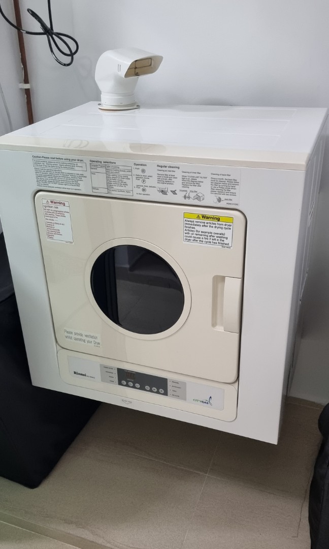 Rinnai RD-600CG gas clothes dryer, TV & Home Appliances, Washing ...