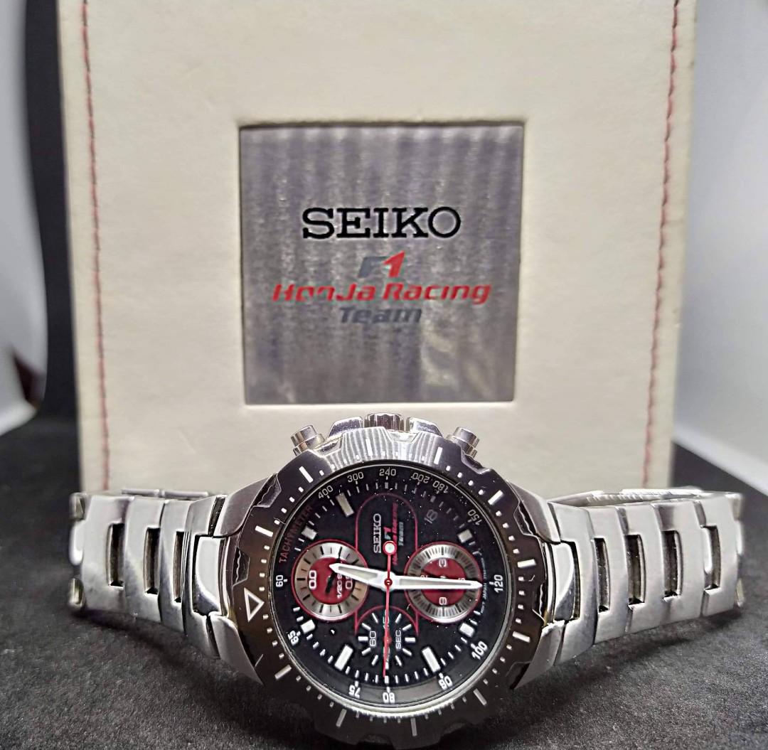 Seiko F1 Limited Edition with Rotating bezel.SND 787P1 TiCN coated ...