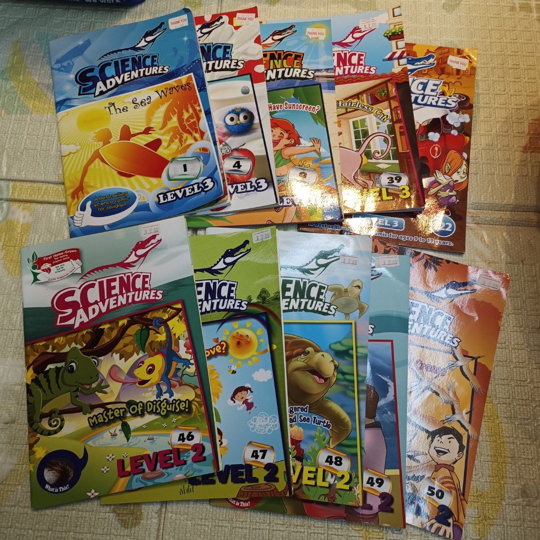 Set of 10 Science Adventures Level 2 & 3, Hobbies & Toys, Books ...