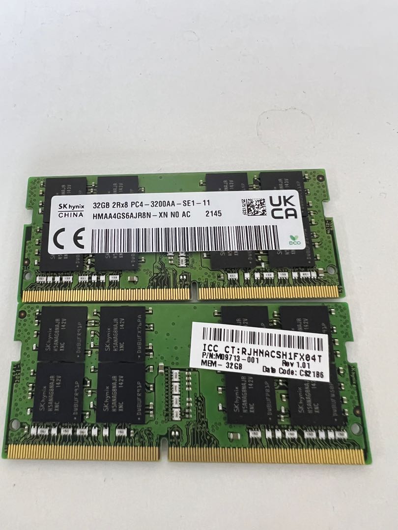 SK HYNIX 32GB DDR4-3200 DO-DIMM memory, Computers & Tech, Laptops ...