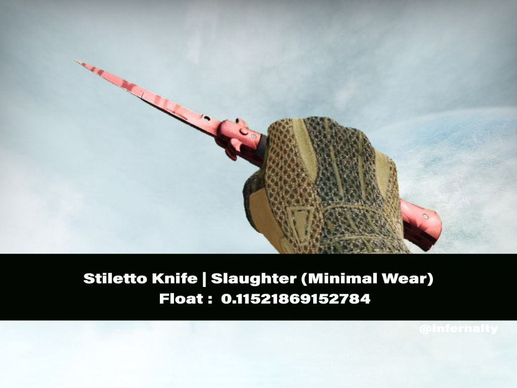Stiletto Knife Slaughter MW CSGO SKINS KNIVES, Video Gaming, Gaming ...