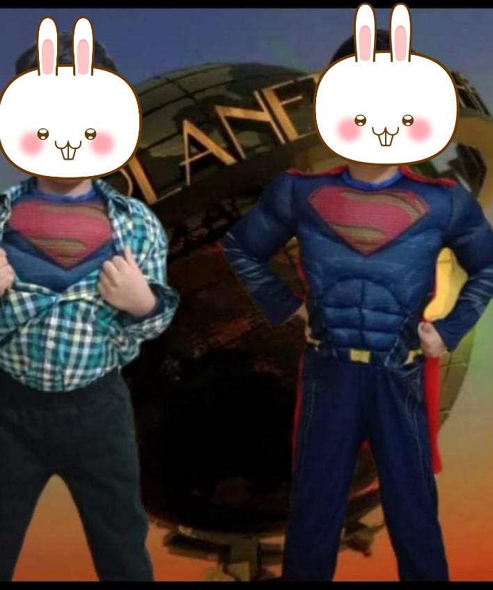 Super Man costume.with muscle, Babies & Kids, Babies & Kids Fashion on ...