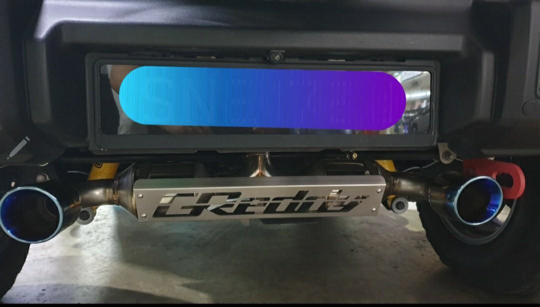 Suzuki Jimny JB74 exhaust, Car Accessories, Accessories on Carousell