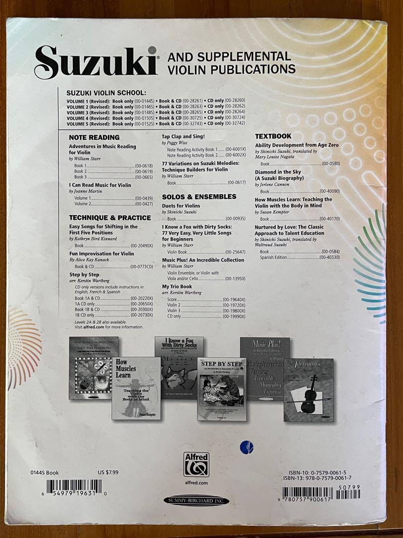 Suzuki Violin School, Volume 1: Violin Part Book, Hobbies & Toys, Music ...